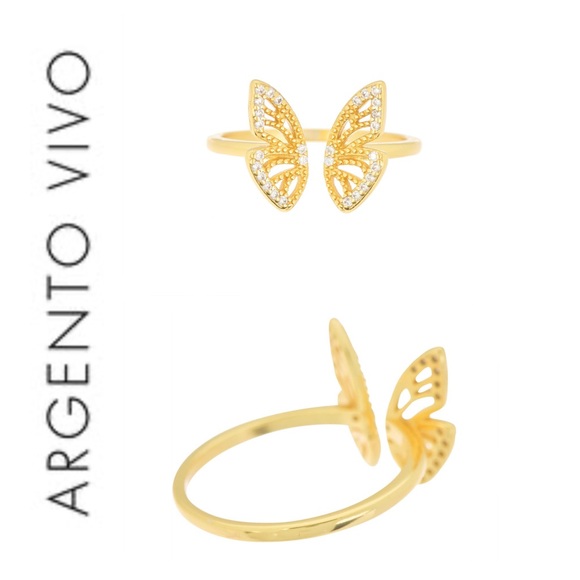Argento Vivo | Jewelry | Argento Vivo Diamond Butterfly Ring | Poshmark